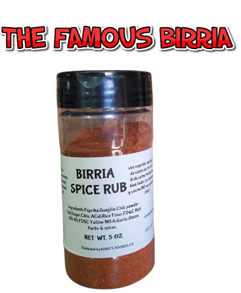Birria Spice Seasoning Mix: Authentic Taco, Soup & Ramen Flavor (5 Oz ...