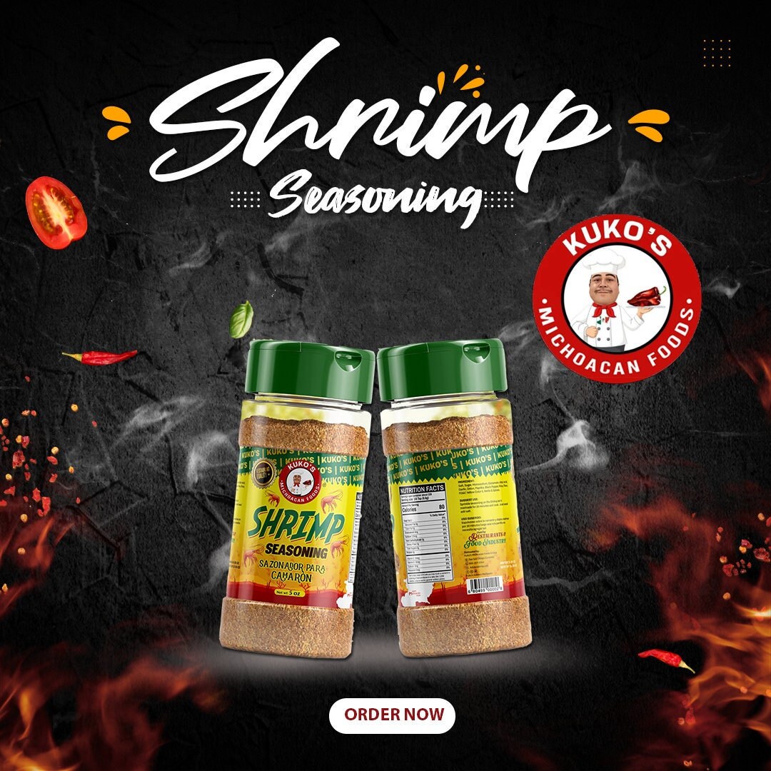 5 Oz Shrimp Seasoning: Authentic Latin Sazón Spice Blend - Etsy