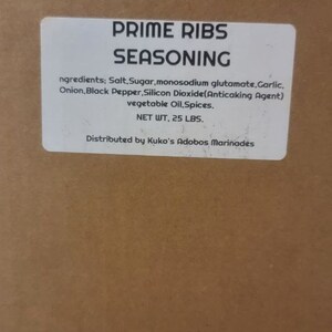 PRIME RIB USDA Spice Seasonings Commercial Grade Restaurant Use Food ...