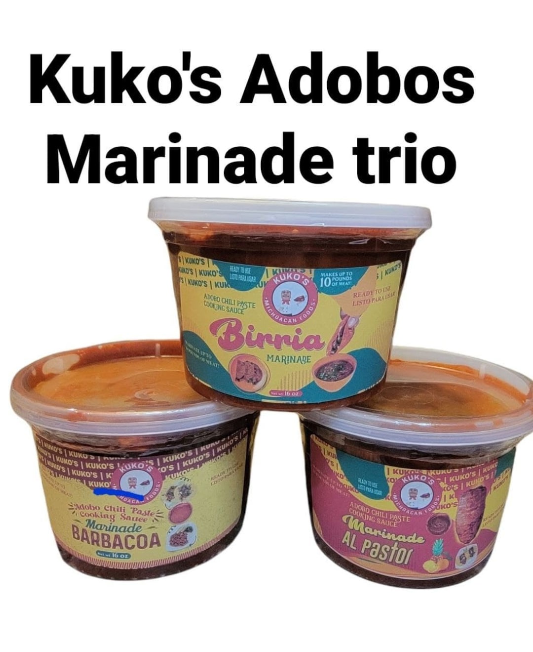 Adobo Marinade Trio, 16oz 1lbs Each, You Get All Three and Save on ...