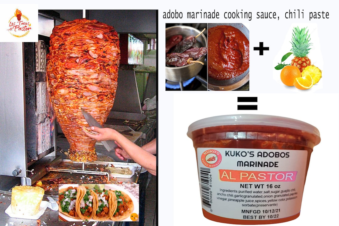 Al Pastor 16 Oz. Adobo Marinade Sauce Chili Paste Cooking Simmering ...