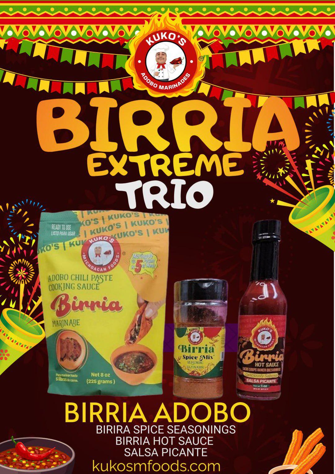 Birria Extreme Trio Combo Adobo Marinande Tacos Soup - Etsy