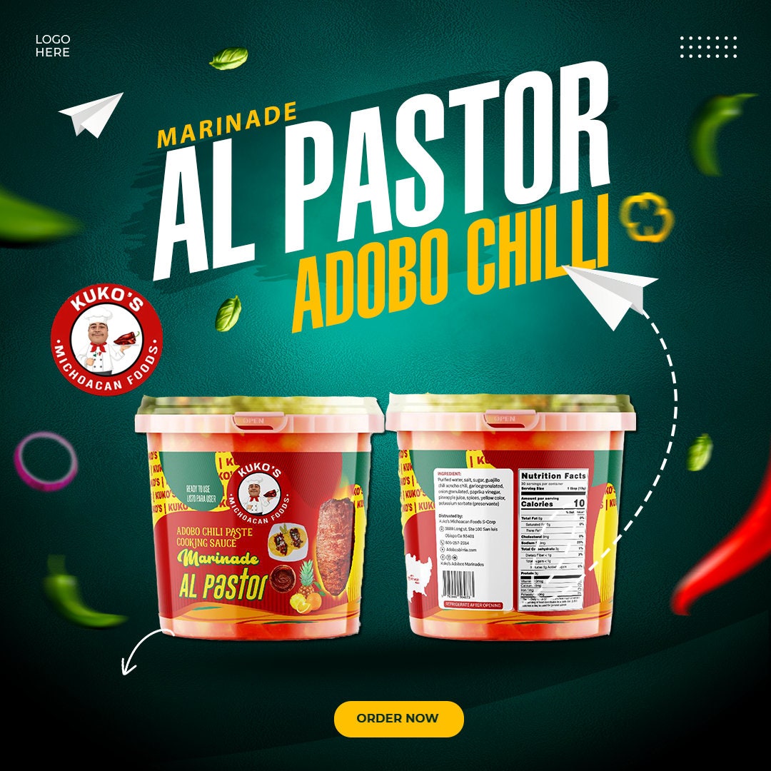 Al Pastor Adobo Marinade 16 Oz. Concentrate Delicious Authentic Flavors ...