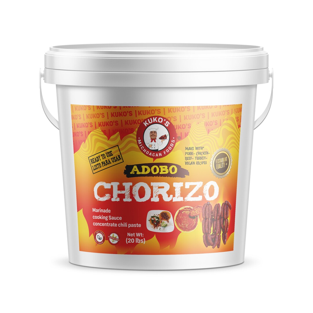 Chorizo Adobo Marinade: Chili Paste for Meat & Vegan Recipes (20lbs) - Etsy