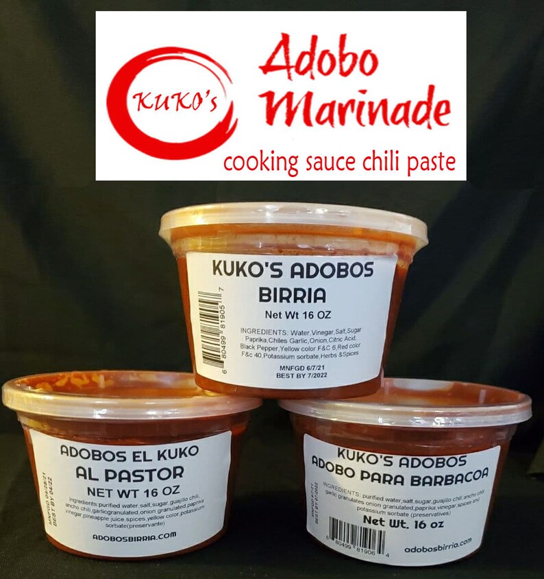 Adobo Marinade Trio 16oz 1lbs Each You Get All Three and - Etsy