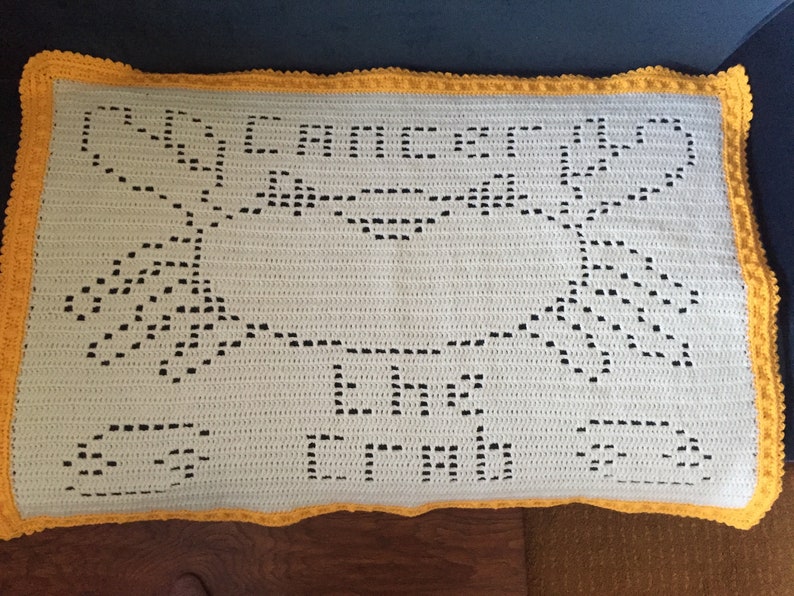 Filet Crochet Chart Pattern 'cancer Star Sign' Baby Blanket or Nursery ...