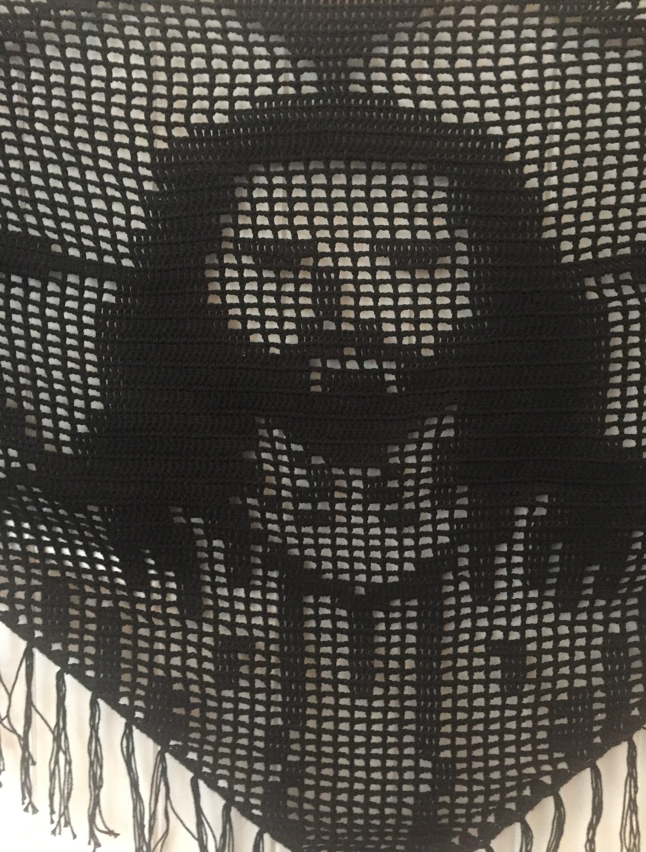 Filet 'jesus Shawl' Crochet Chart Pattern for Shawl/wall Hanging. PDF ...