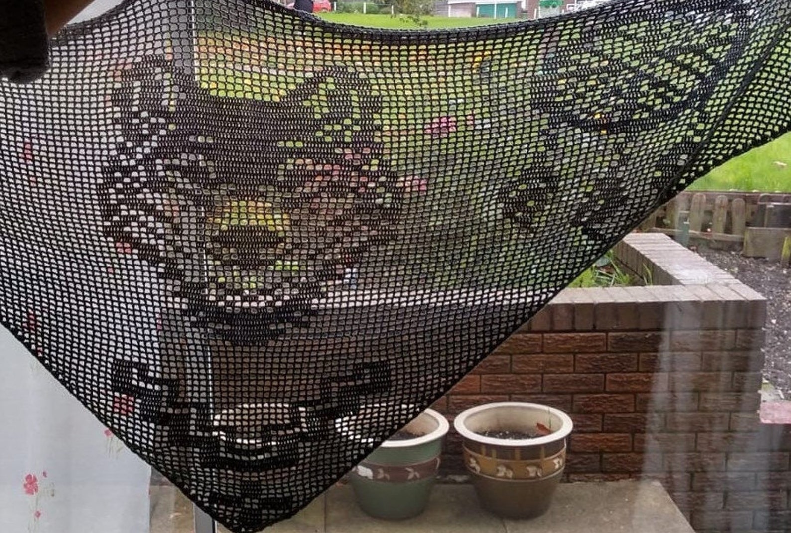 Filet 'dream Wolf' Crochet Chart Pattern for Shawl/wall Hanging. ***PDF ...