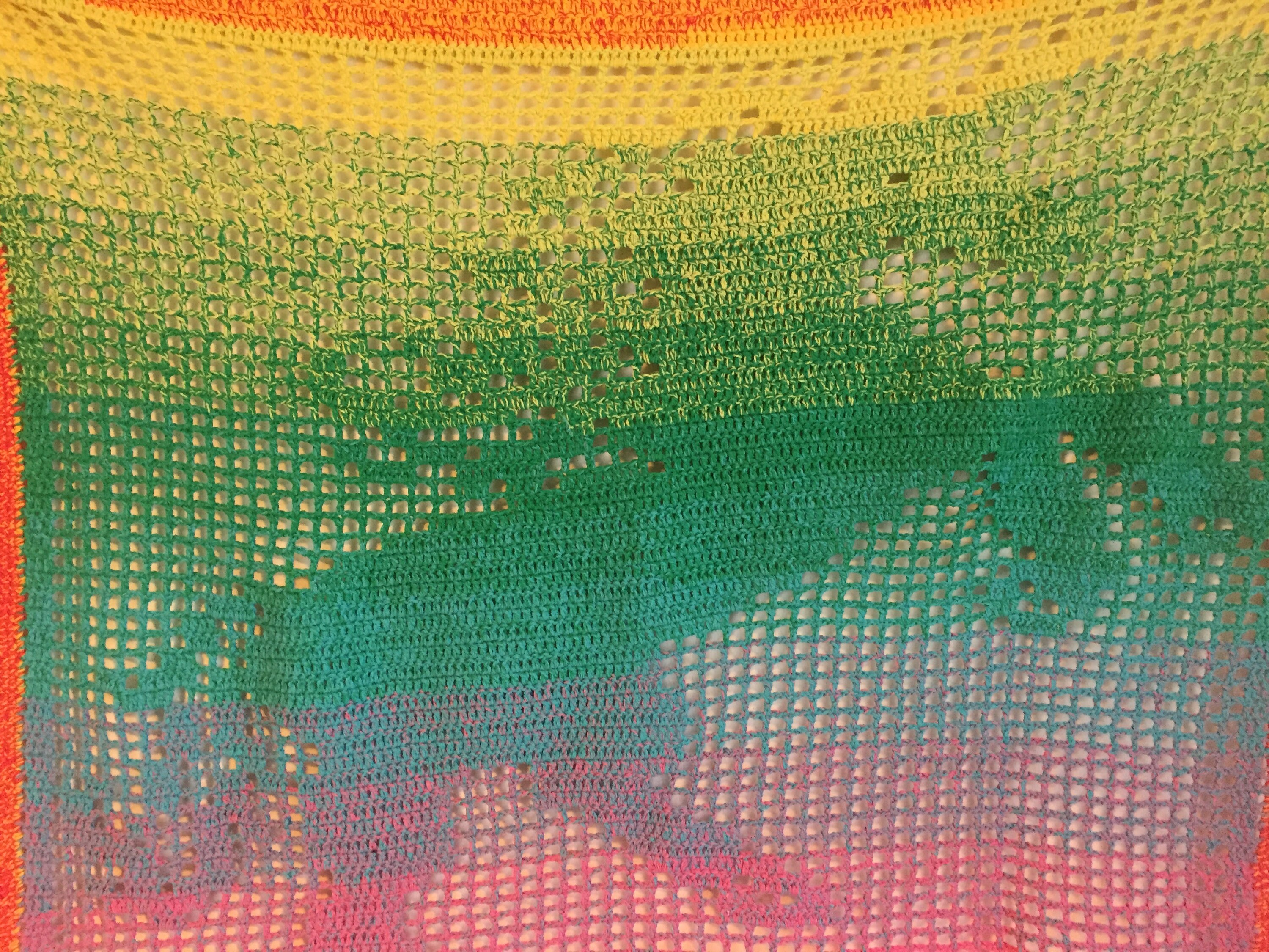 Filet 'unicorn Blanket' Crochet Chart Pattern for - Etsy