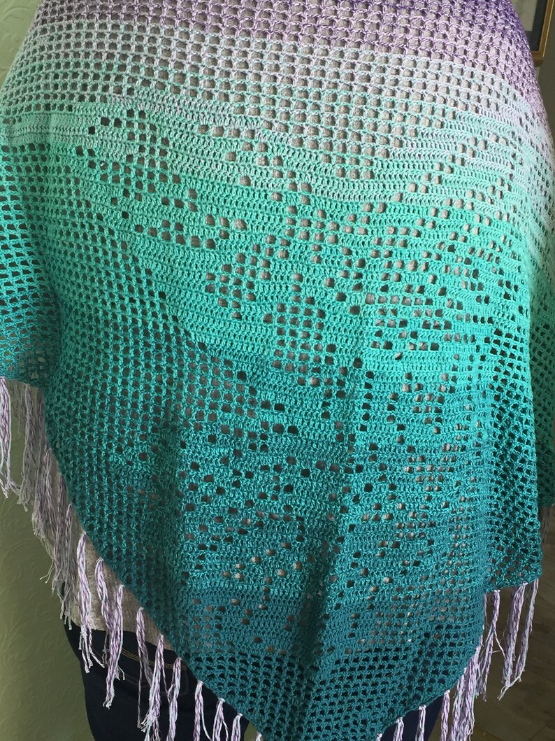 Filet 'hummingbird With Orchids' Crochet Pattern for | Etsy