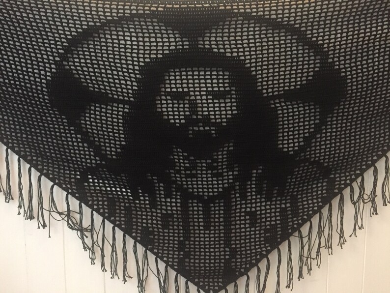 Filet 'jesus Shawl' Crochet Chart Pattern for Shawl/wall Hanging. PDF ...