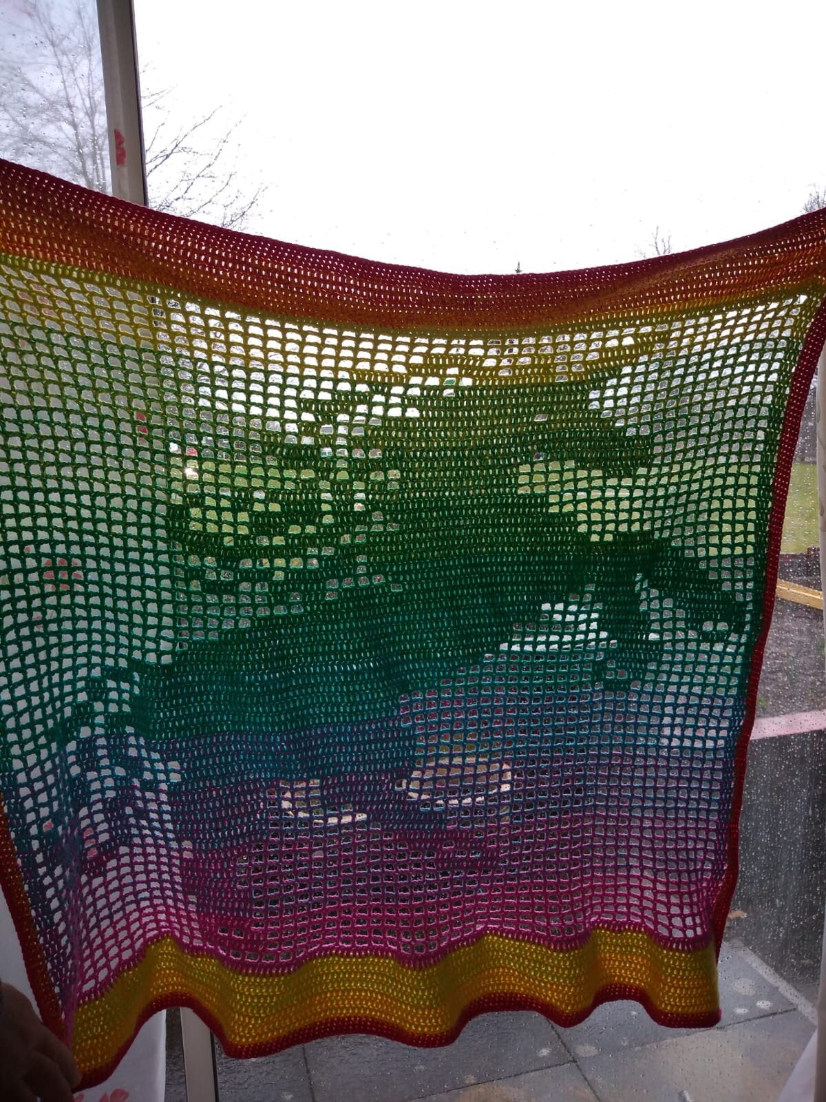 Filet 'unicorn Blanket' Crochet Chart Pattern for - Etsy