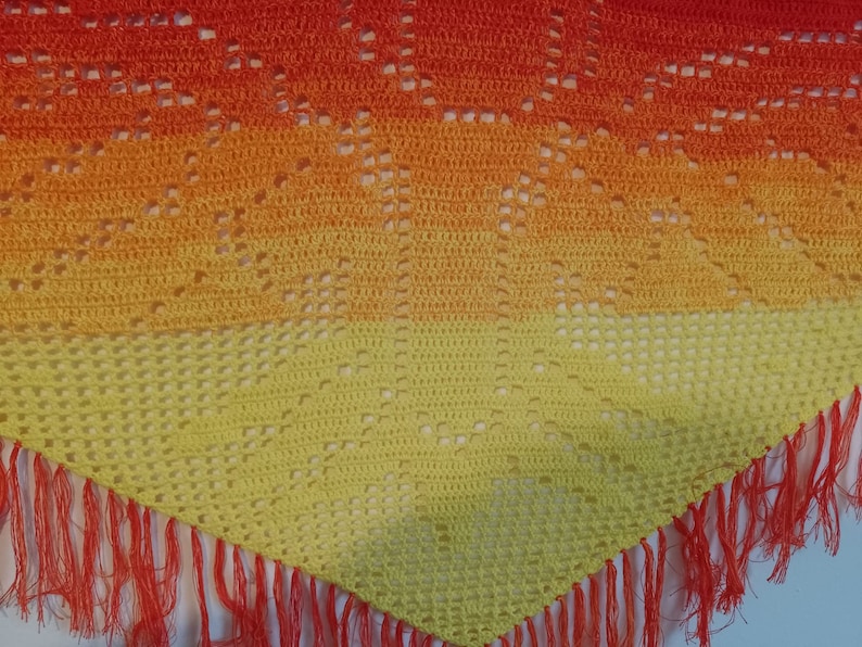 Filet 'phoenix' Crochet Chart Pattern for Shawl/wall Hanging. ***PDF ...