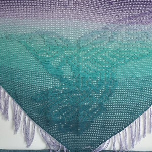 Filet 'hummingbird With Orchids' Crochet Chart Pattern for Shawl/wall ...