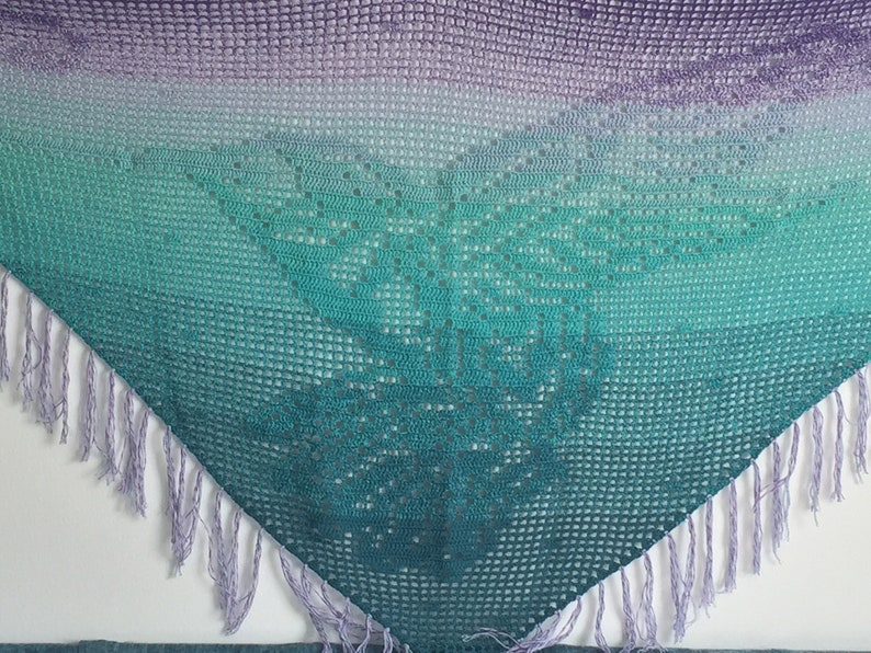 Filet 'hummingbird With Orchids' Crochet Pattern for | Etsy