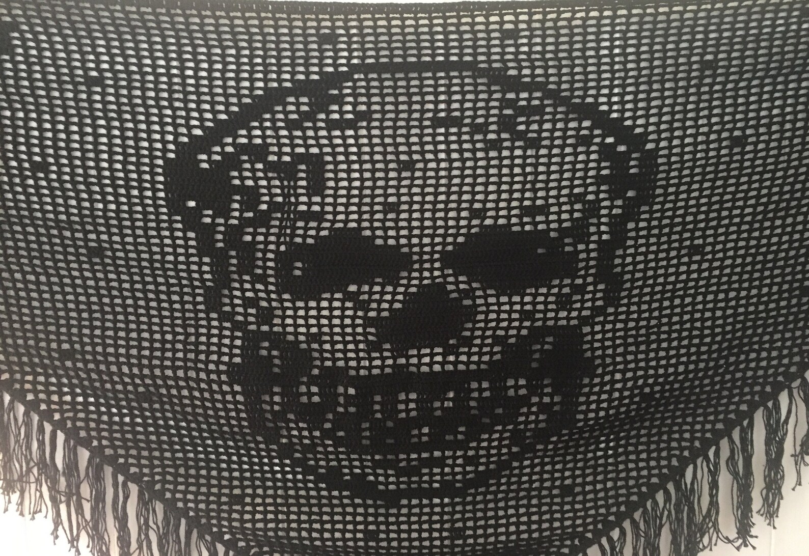 Filet 'skull With Spiders' Crochet Chart Pattern for - Etsy