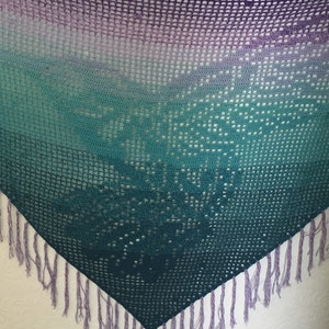 Filet 'hummingbird With Orchids' Crochet Chart Pattern for Shawl/wall ...