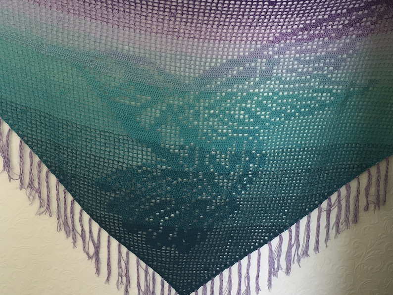 Filet 'hummingbird With Orchids' Crochet Pattern for | Etsy