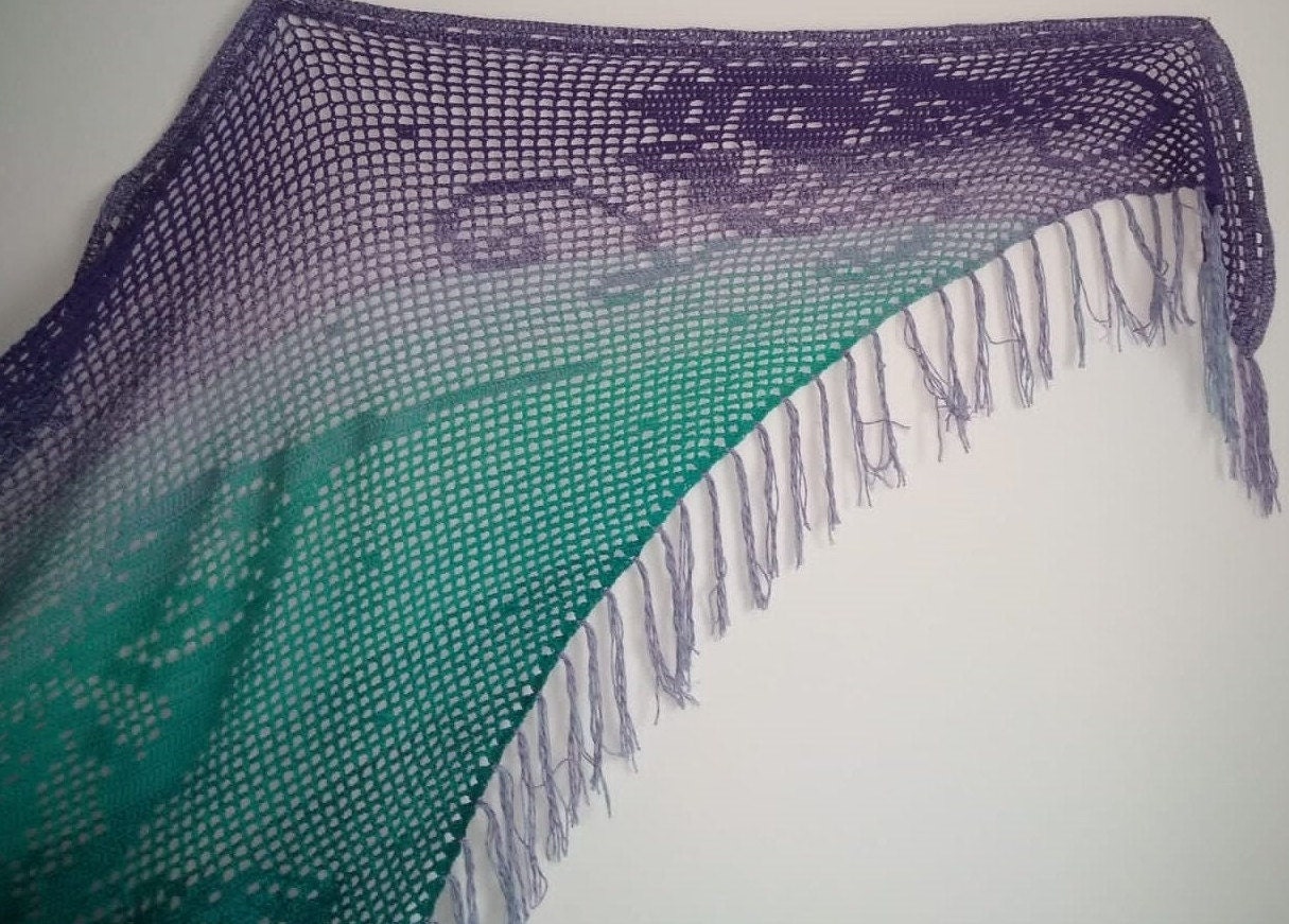 Filet 'hummingbird With Orchids' Crochet Pattern for | Etsy