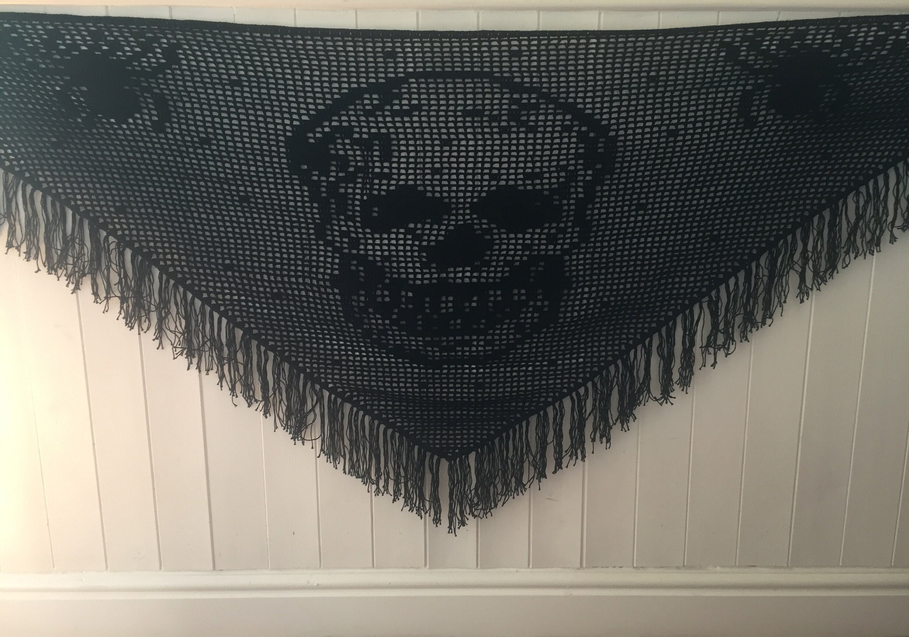Filet 'skull With Spiders' Crochet Chart Pattern for - Etsy Australia