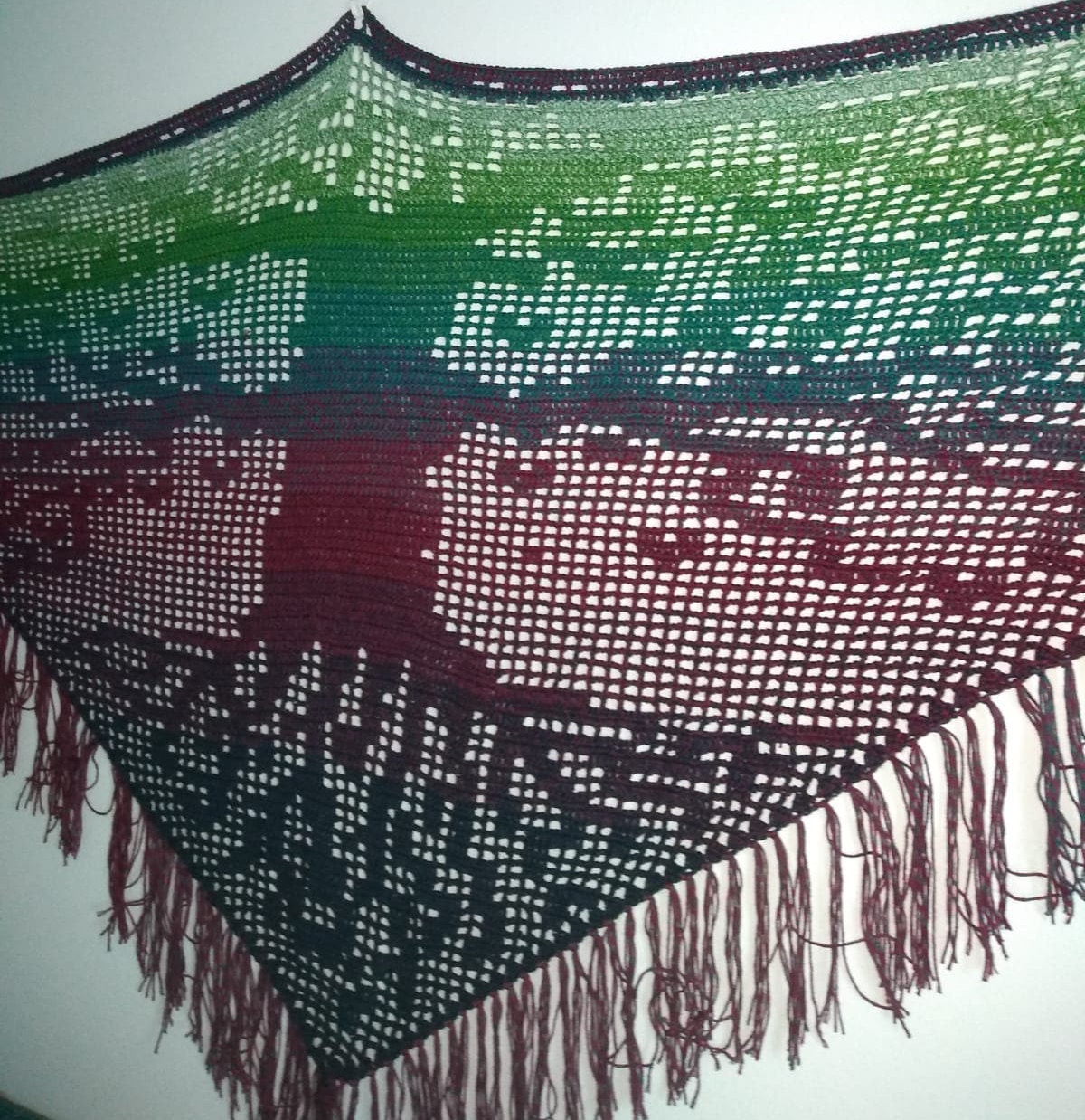 Filet 'tree of Life' Crochet Chart Pattern for Shawl/wrap/wall Hanging ...