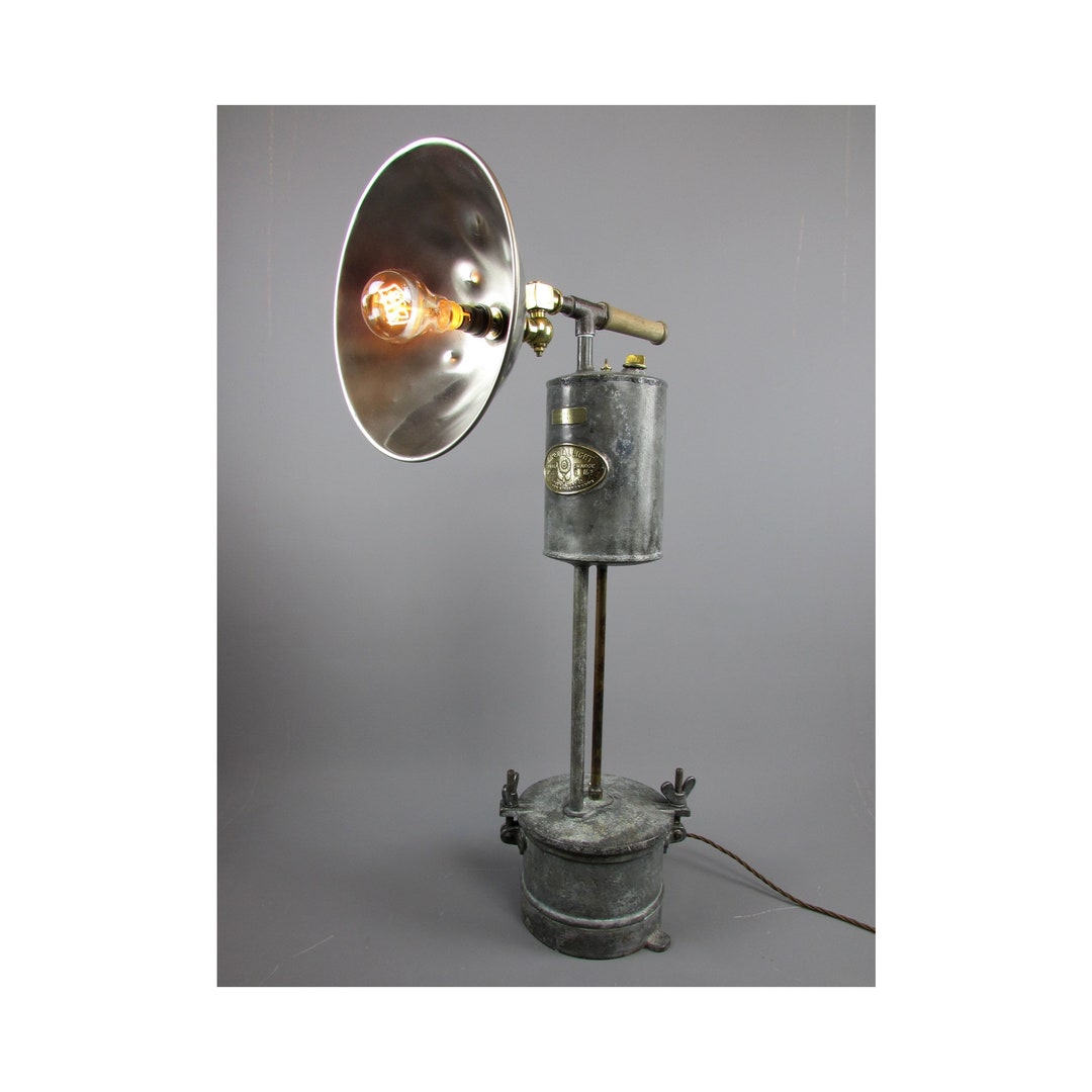 Large Rare Vintage Carbide Lamp - Etsy