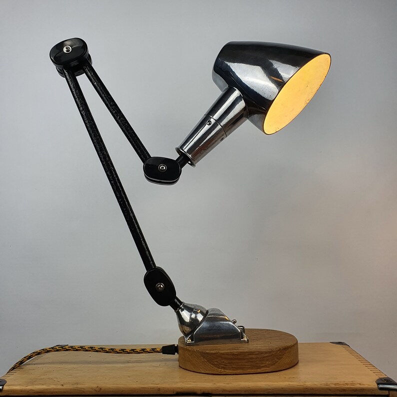 1960s EDL Silver Star Industrial Articulated Task Lamp - Etsy