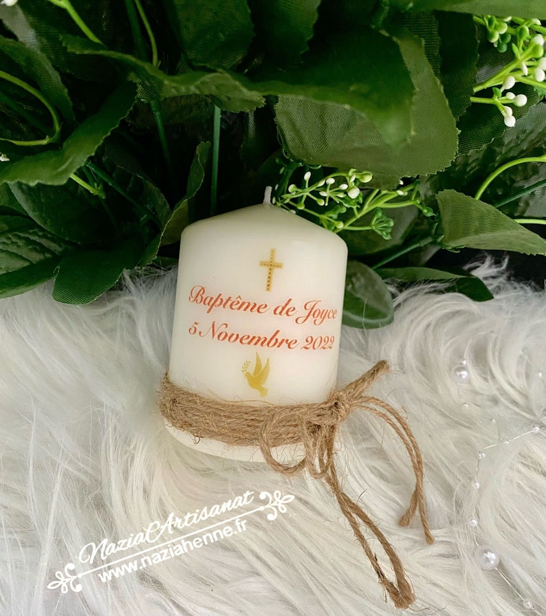 Personalized Baptism Candle, Boy Baptism Candle, Girl Baptism Candle ...