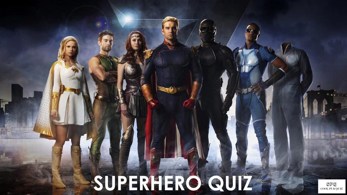 Superhero Quiz - Virtual Powerpoint Quiz for Zoom & Paper Pack Quiz ...