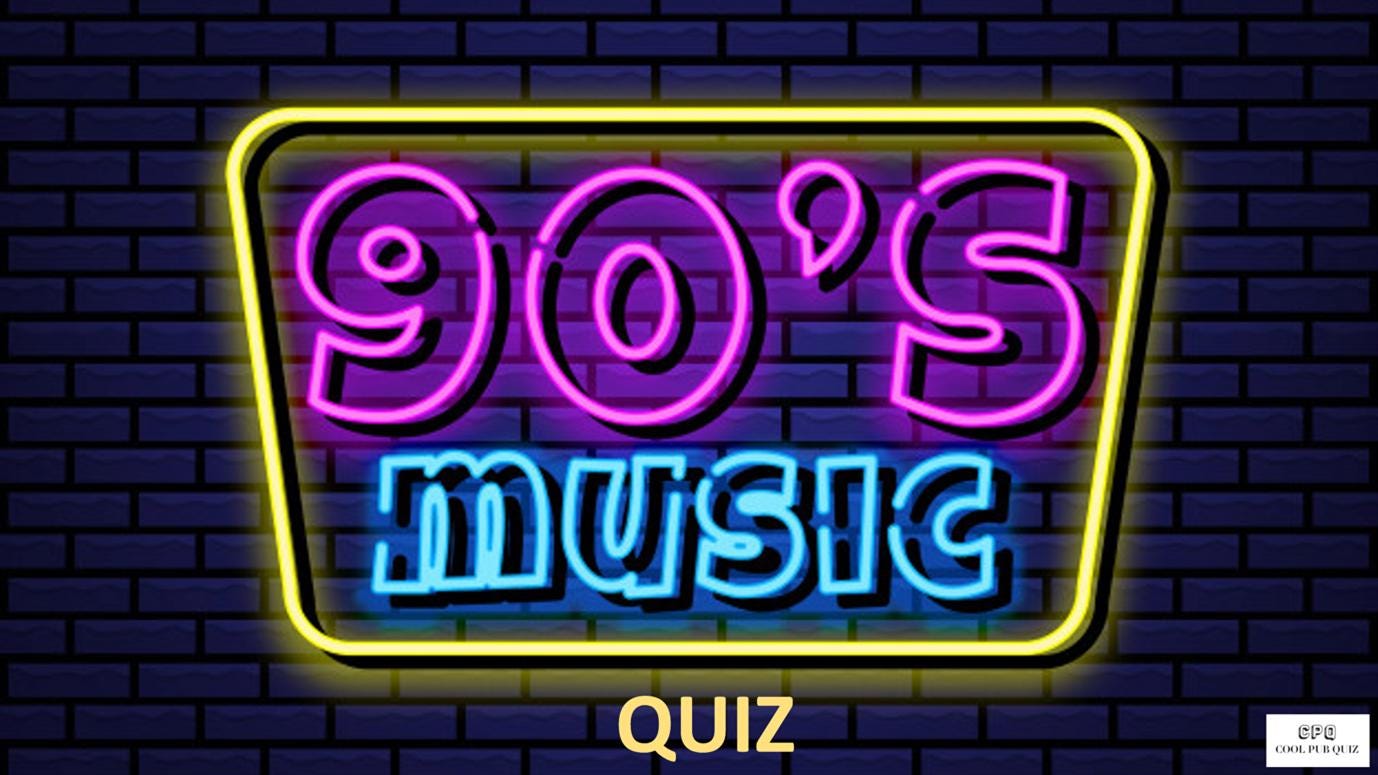 90's Music Quiz - Virtual Powerpoint Quiz for Zoom & Paper Pack Quiz ...