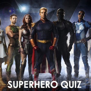 Superhero Quiz - Virtual Powerpoint Quiz for Zoom & Paper Pack Quiz ...