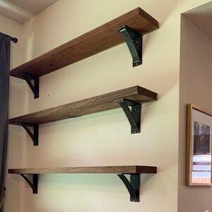 Heavy Duty Matte Black Steel Shelf Bracket – Handmade, Custom Sizes ...