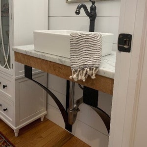 Heavy Duty Metal Vanity Support Made With Three Inch Wide Steel, Made ...