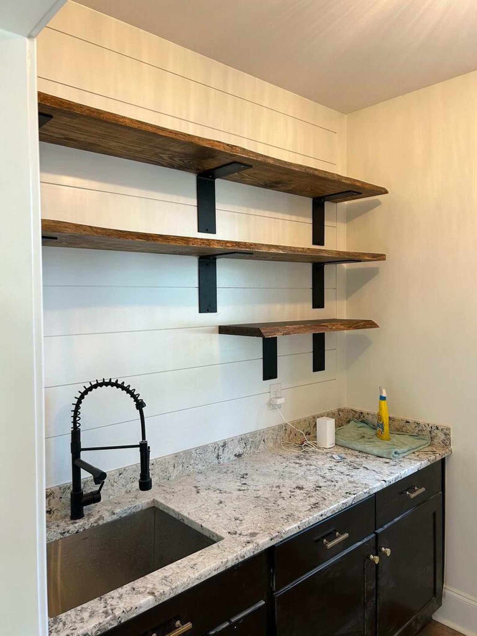 Heavy Duty Steel L Shaped Support Bracket, Four Inch Wide Steel, Made ...