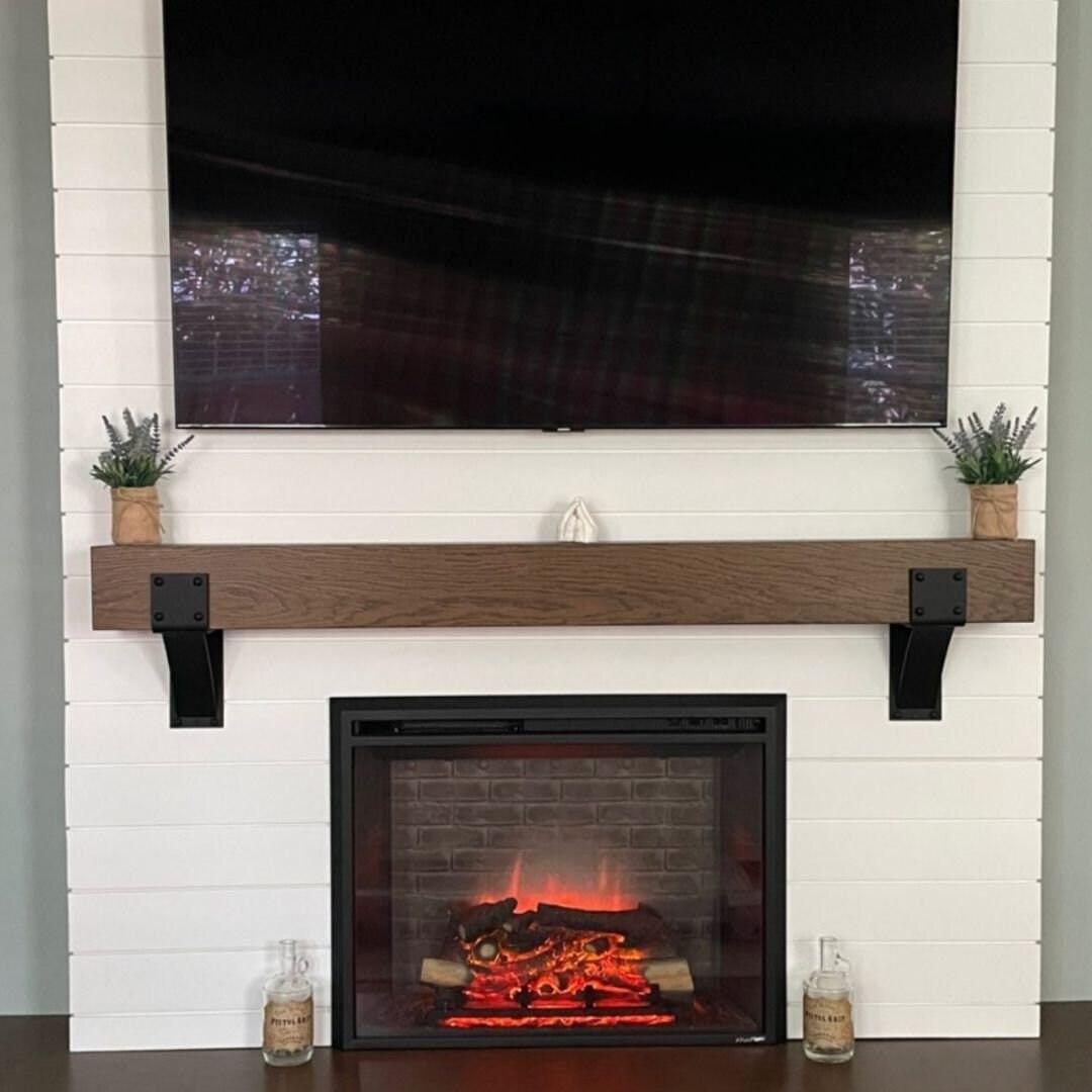 Four Inch Wide Mantel Supports With a Decorative Flare, Made to Order ...