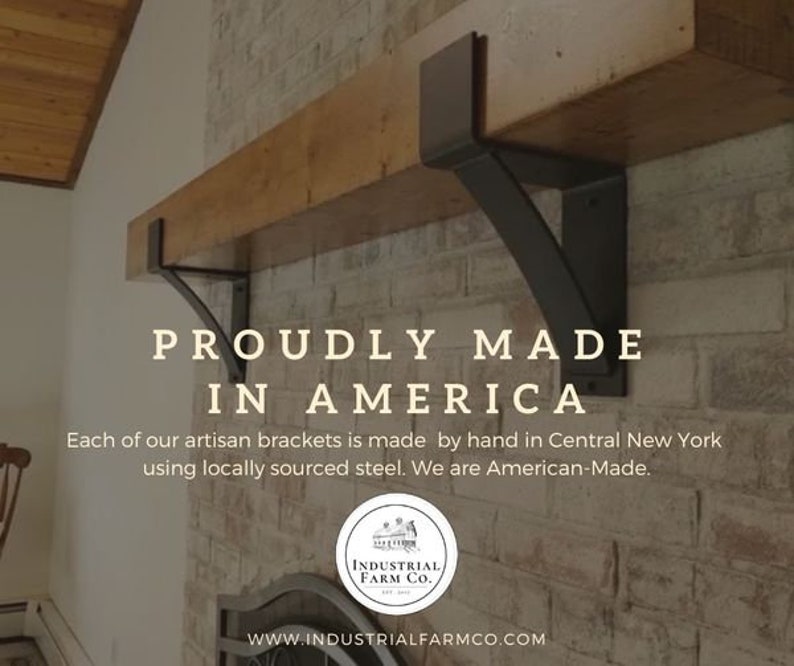 Industrial Farm Co Steel Shelf Bracket - Hattie Style, Sold ...