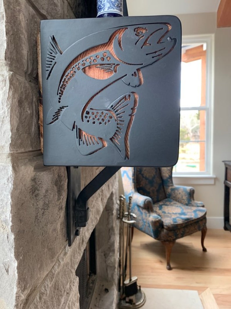 Mantle End Cap Decorative Metal Mantle Cap Rustic Decor for - Etsy