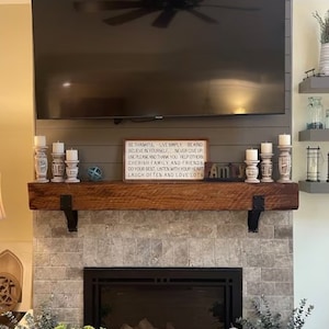 Steel Mantel Bracket With Decorative Rivets, 3 Inch Wide With a 2 Inch ...