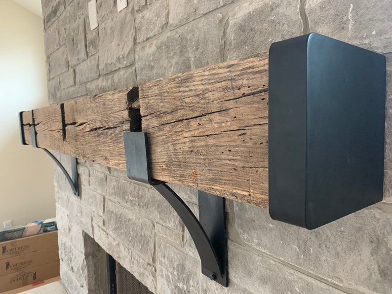 Mantle End Cap Decorative Metal Mantle Cap Rustic Decor for - Etsy