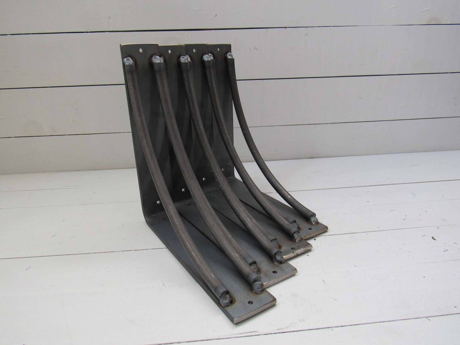 Heavy Duty Steel Shelf Bracket, Curved Rod Support, Made in USA - Etsy