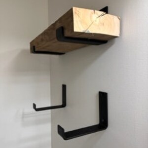 2 Wide J Metal Bracket Shelf Support J Bracket Open - Etsy