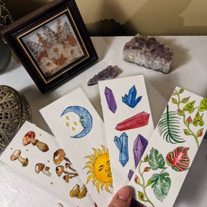Cottagecore Watercolour Bookmarks - Etsy Canada