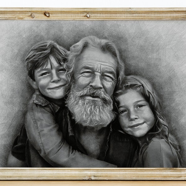 Family Portrait Passed Loved Ones - Etsy
