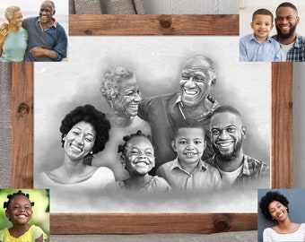 Drawing of Deceased - Etsy