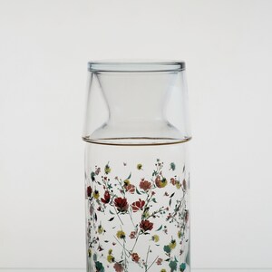 Flora Bedside Carafe Pitcher Jug Decanter Flask Bottle Cup - Etsy