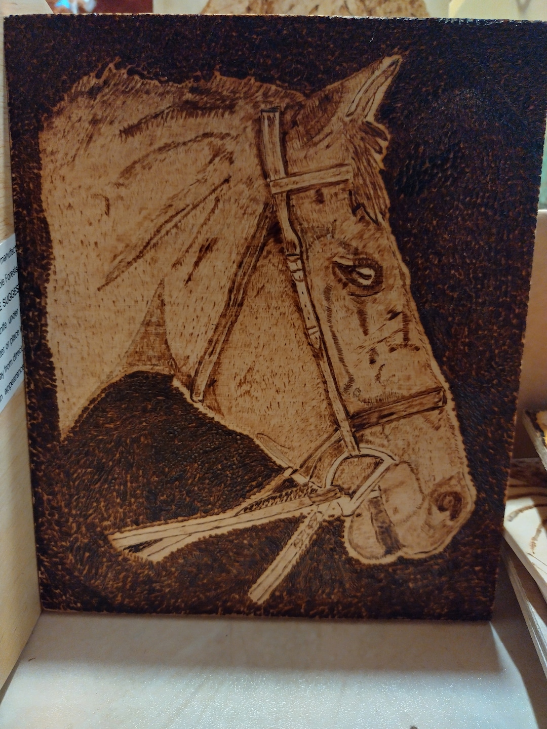 Horse Pyrography Art - Etsy