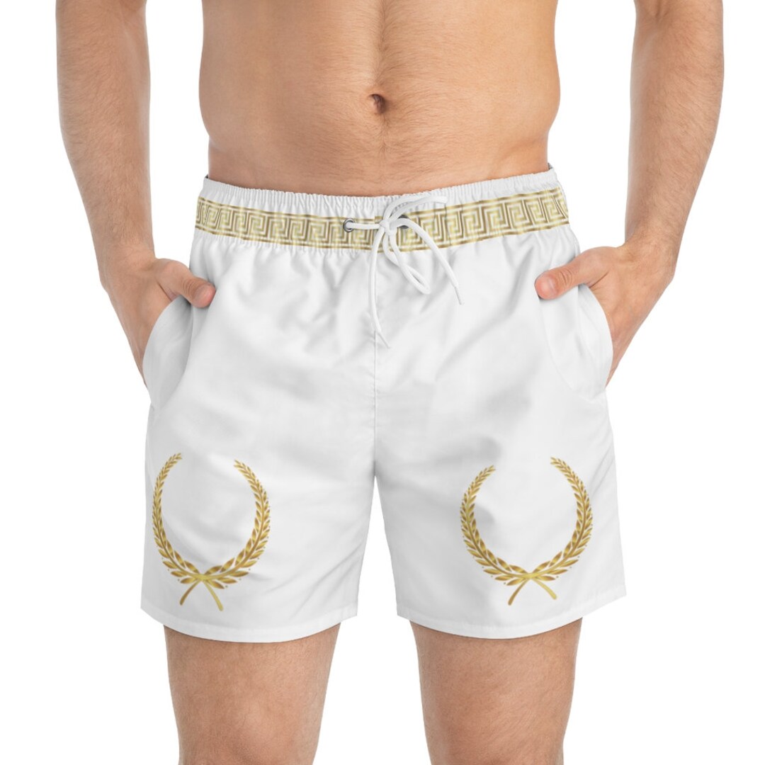 Greek Key Swim Trunks - Etsy