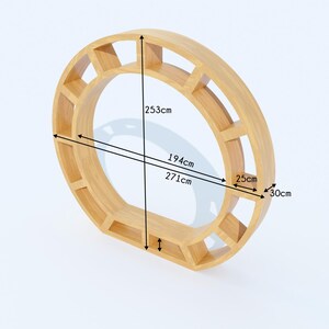 Circular TV Unit Plan: CNC Plywood Design With Shelves (digital ...