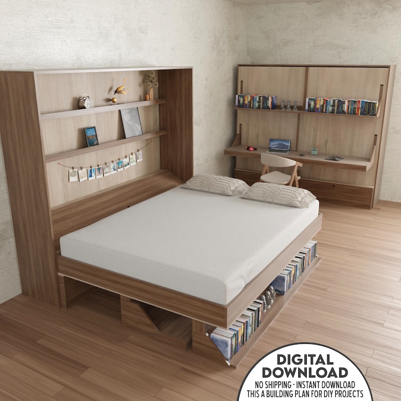 Shelves for Bedroom Plans - Etsy