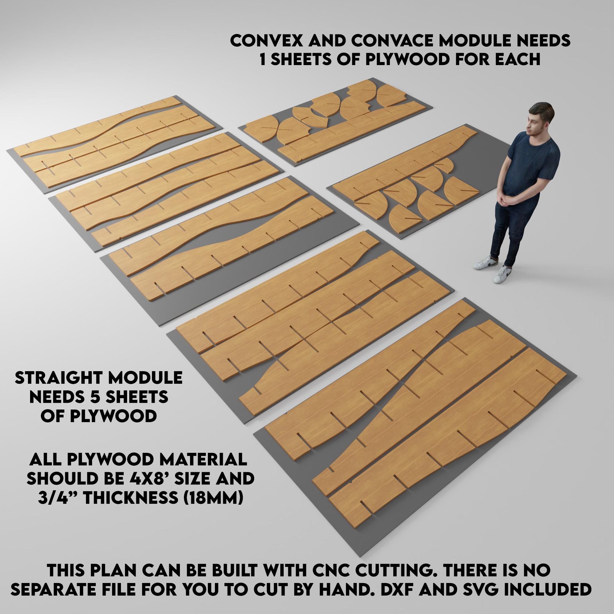 Expandable Organic Bookcase CNC Plan: Library Shelving (digital ...